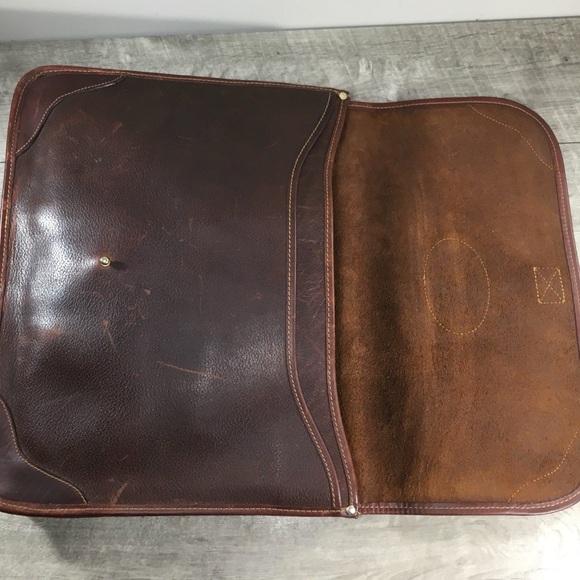 Orvis | Bags | Orvis Bullhide Leather Briefcase School Portfolio ...
